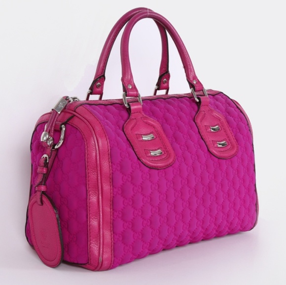 Gucci | Bags | Gucci Gg Neoprene Techno Tag Medium Boston Bag | Poshmark